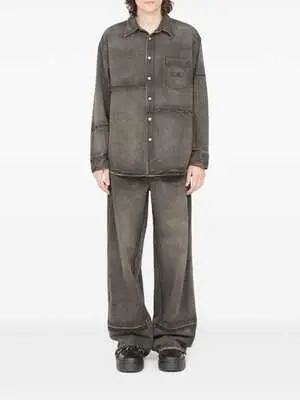 MAISON MARGIELA Raw-cut Detail Cotton Shirt