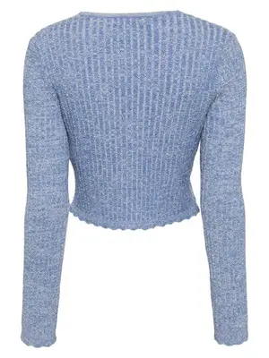 B+AB Cropped Wool-blend Cardigan