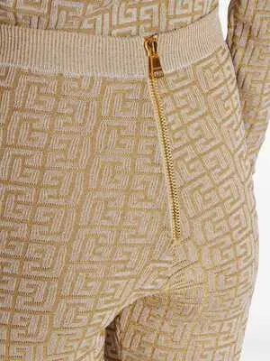 Balmain Labyrinth Knitted Leggings