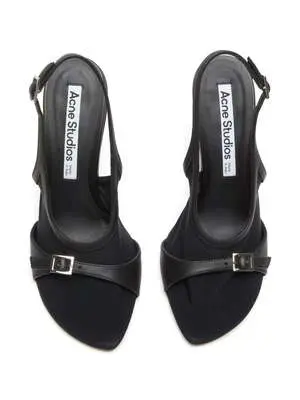Acne Studios Mesh-panelled Slingback Sandals