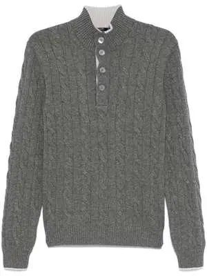 Barba Ribbed Sweaters For Men