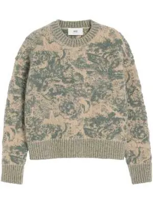 Ami Jacquard Wool-blend Jumper