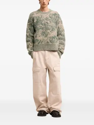 Ami Jacquard Wool-blend Jumper