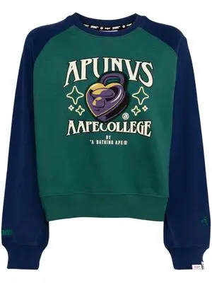 A BATHING APE Aape * Graphic-print Sweatshirt - Green