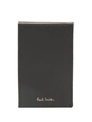 Paul Smith Logo-stamp Card Holder - Brown