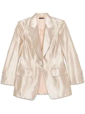 TOM FORD Bianca Metallic Corduroy Blazer