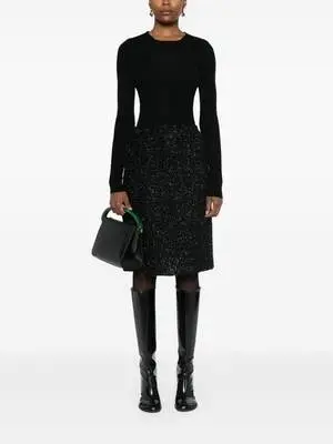 HERSKIND Ribbed Knit Crew Neck Pullover