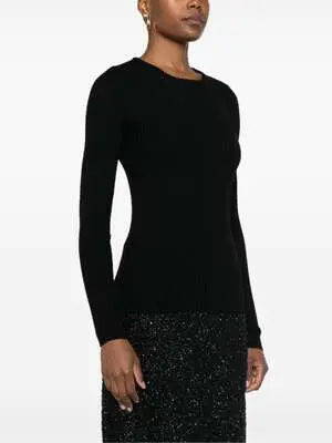 HERSKIND Ribbed Knit Crew Neck Pullover