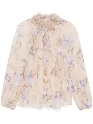 Zimmermann Eden Billow Blouse - Neutrals