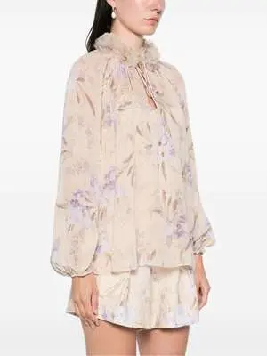 Zimmermann Eden Billow Blouse - Neutrals