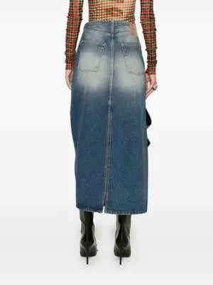 Y/project Denim Midi Skirt