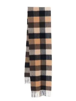 Barbour Checked Scarf - Brown