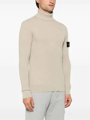Stone Island Compass Badge Sweater - Neutrals