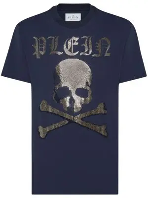 Philipp Plein Strass Skull & Bones T-shirt