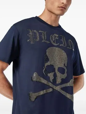 Philipp Plein Strass Skull & Bones T-shirt