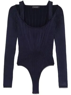 Mugler Scoop Neck Bodysuits