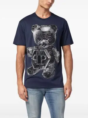 Philipp Plein Stones Teddy Bear T-shirt