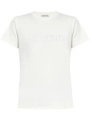 Moncler Textured T-shirts For Women
