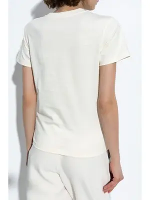 Moncler Crystal-logo T-shirt - Neutrals