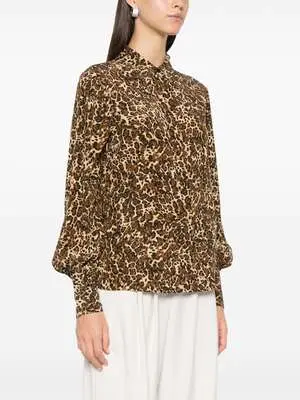 Isabel Marant Teysa Leopard Print Shirt