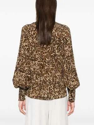 Isabel Marant Teysa Leopard Print Shirt