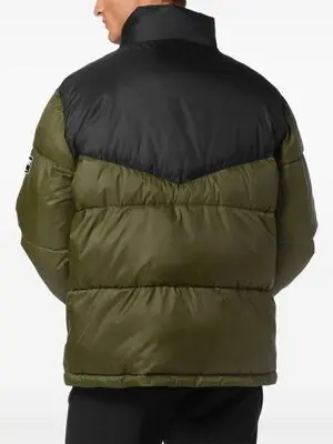 PLEIN SPORT Panelled Puffer Jacket - Green