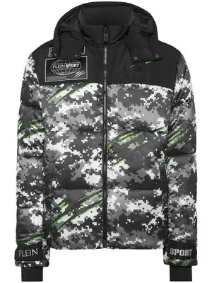 PLEIN SPORT Pixel Puffer Jacket