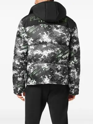 PLEIN SPORT Pixel Puffer Jacket