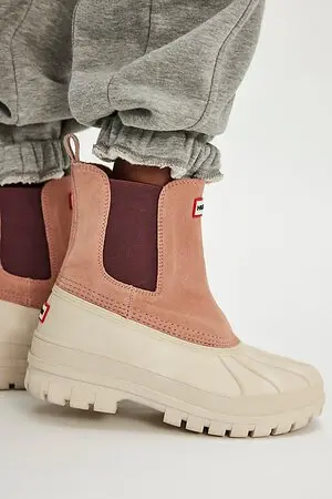 Hunter Sutton Chelsea Boots - Whitby Sand/rococo Blue