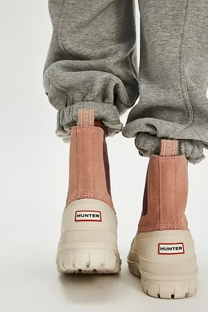 Hunter Sutton Chelsea Boots - Whitby Sand/rococo Blue