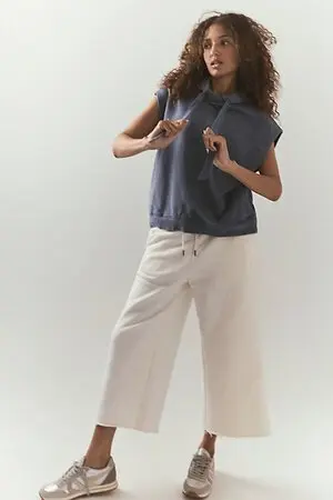 Free People Sleeveless Sweatshirt - Blue