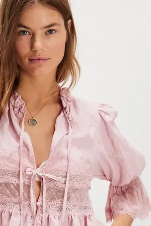 Women's Ruffled Bed Jackets
