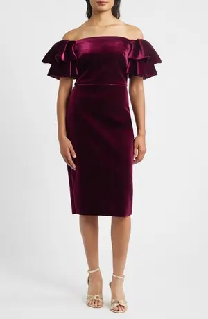 Eliza J Off The Shoulder Cocktail Dresses