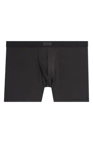 SKIMS 5-inch Cotton & Modal Blend Boxer Briefs Obsidian