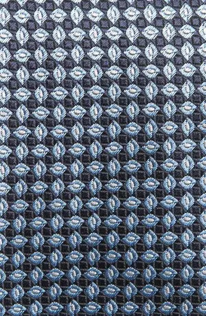 Zegna Cinque Pieghe Geo Jacquard Silk Tie