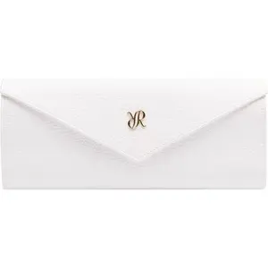 RAPPORT LONDON Tuxedo Leather Jewellery Roll - White