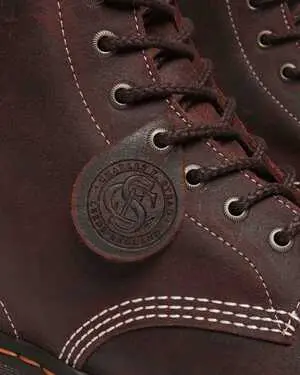Dr. Martens 1460 Made In England Leather Boots - Brown