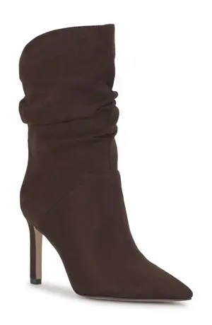 Jessica Simpson Jessica Simpson Elisti Pointed Toe Slouch Bootie Dark Truffle