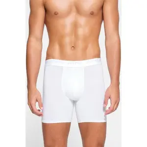 SKIMS 5-inch Stretch Modal Boxer Briefs Chalk