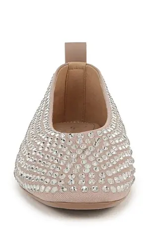 27 EDIT NATURALIZER Carla Embellished Flat - Natural Fabric
