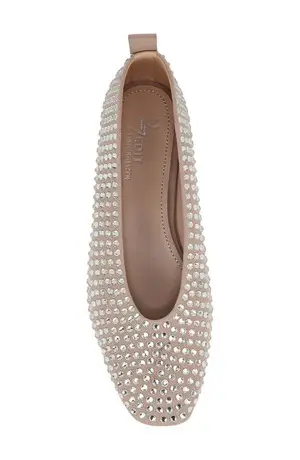 27 EDIT NATURALIZER Carla Embellished Flat - Natural Fabric