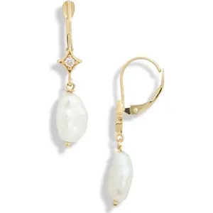 Anzie Jac + Jo Aurora Freshwater Pearl Drop Earrings - White