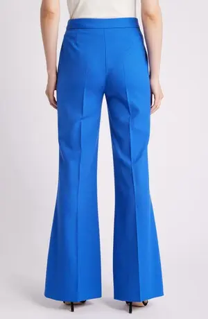 BOSS Talia Wool-blend Flare Pants