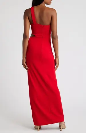 Lulus Idyllic Impression One-shoulder Gown