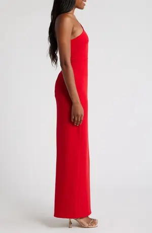 Lulus Idyllic Impression One-shoulder Gown