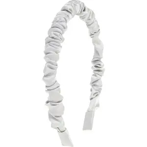 L. Erickson Sina Ruched Headband - Silver