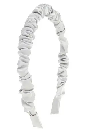 L. Erickson Sina Ruched Headband - Silver