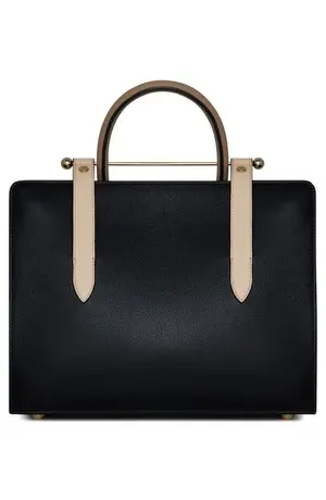 Strathberry Midi Colorblock Leather Tote