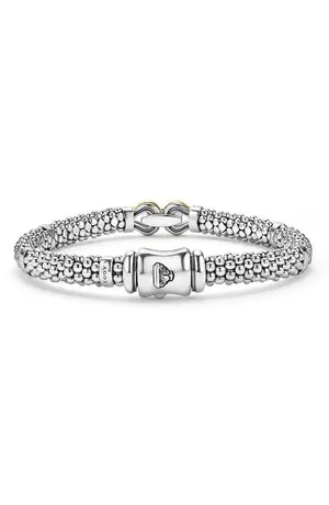 Lagos Derby Diamond Rope Bracelet - Two-tone