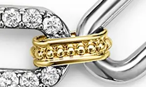 Lagos Signature Caviar Links Chain Bracelet - Two-tone